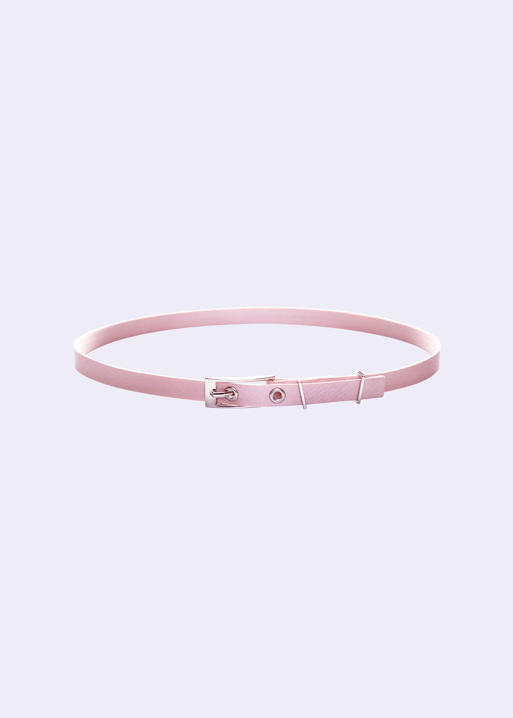 Pink - Satin Crepe Belt - POEM