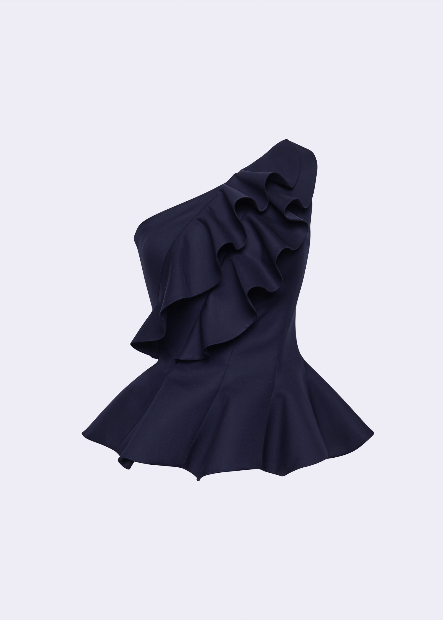Midnight-Navy Off-Shoulder Top - POEM